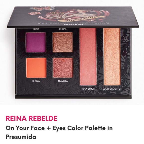 Reina Rebelde | Makeup | On Your Face Eyes Color Palette In Presumida ...